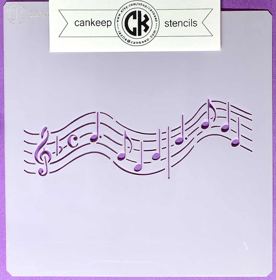 Musical Notes / Cookie or Craft Stencil by Cankeep - Etsy