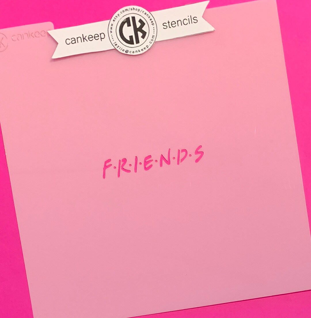 F•R•I•E•N•D•S / Cookie & Craft Stencil-by Cankeep - Etsy