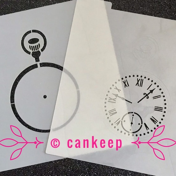 Pocket Watch-2 Layer / Cookie or Craft Stencil - Etsy