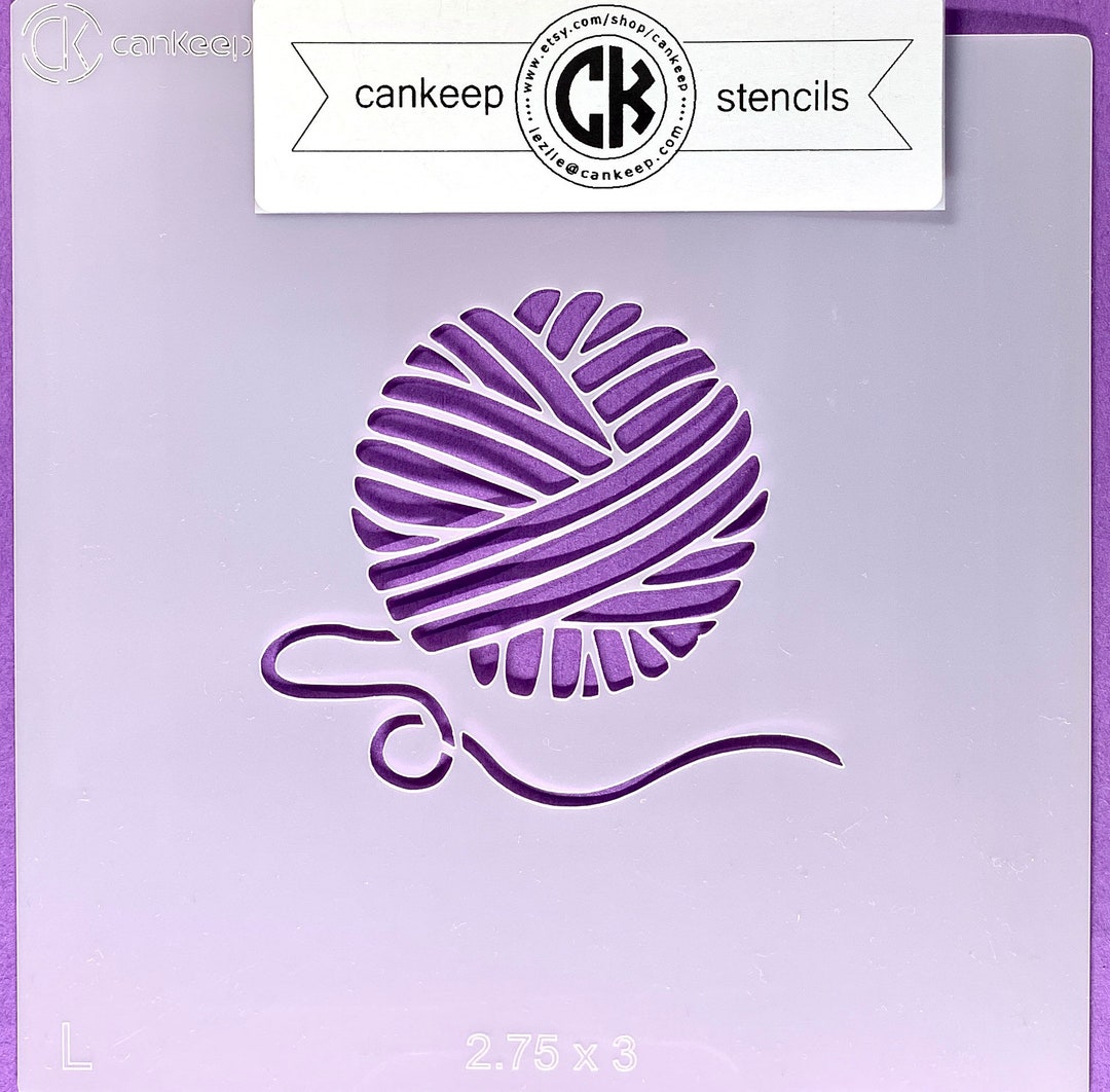 Ball of Yarn /cookie or Craft Stencil - Etsy
