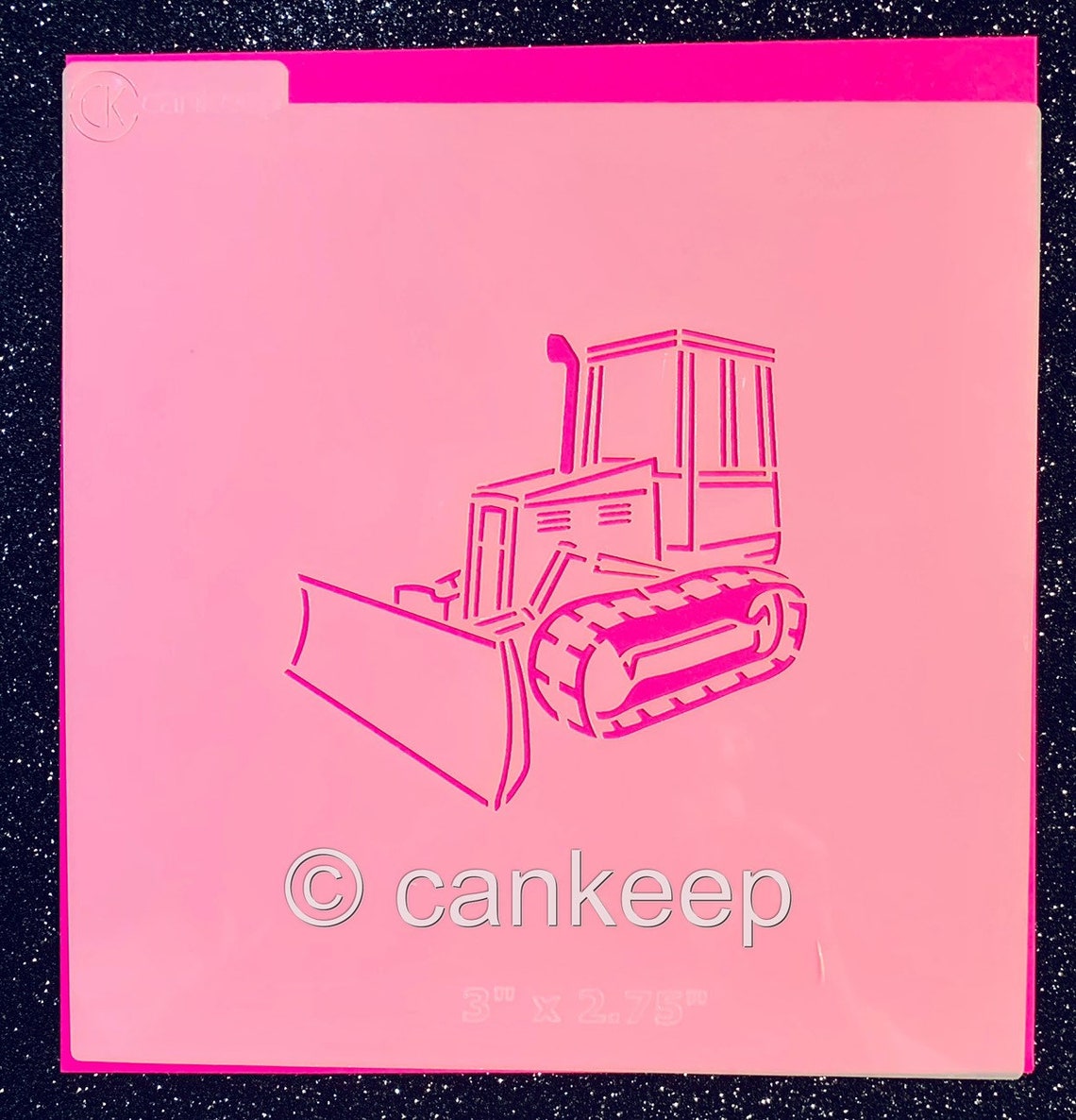 PYO Bulldozer Cookie/ Craft Stencil by Cankeep - Etsy