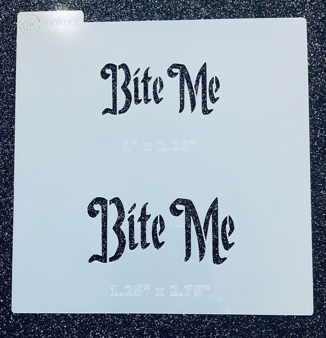 Bite Me Word Stencil Cookie/ Craft Stencil-cankeep - Etsy