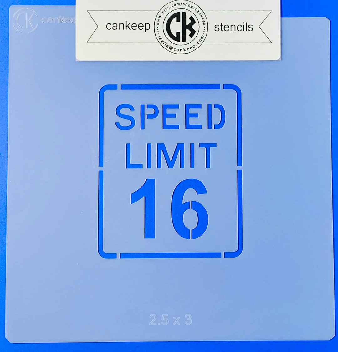 Speed Limit Sign/ Cookie or Craft Stencil by Cankeep - Etsy