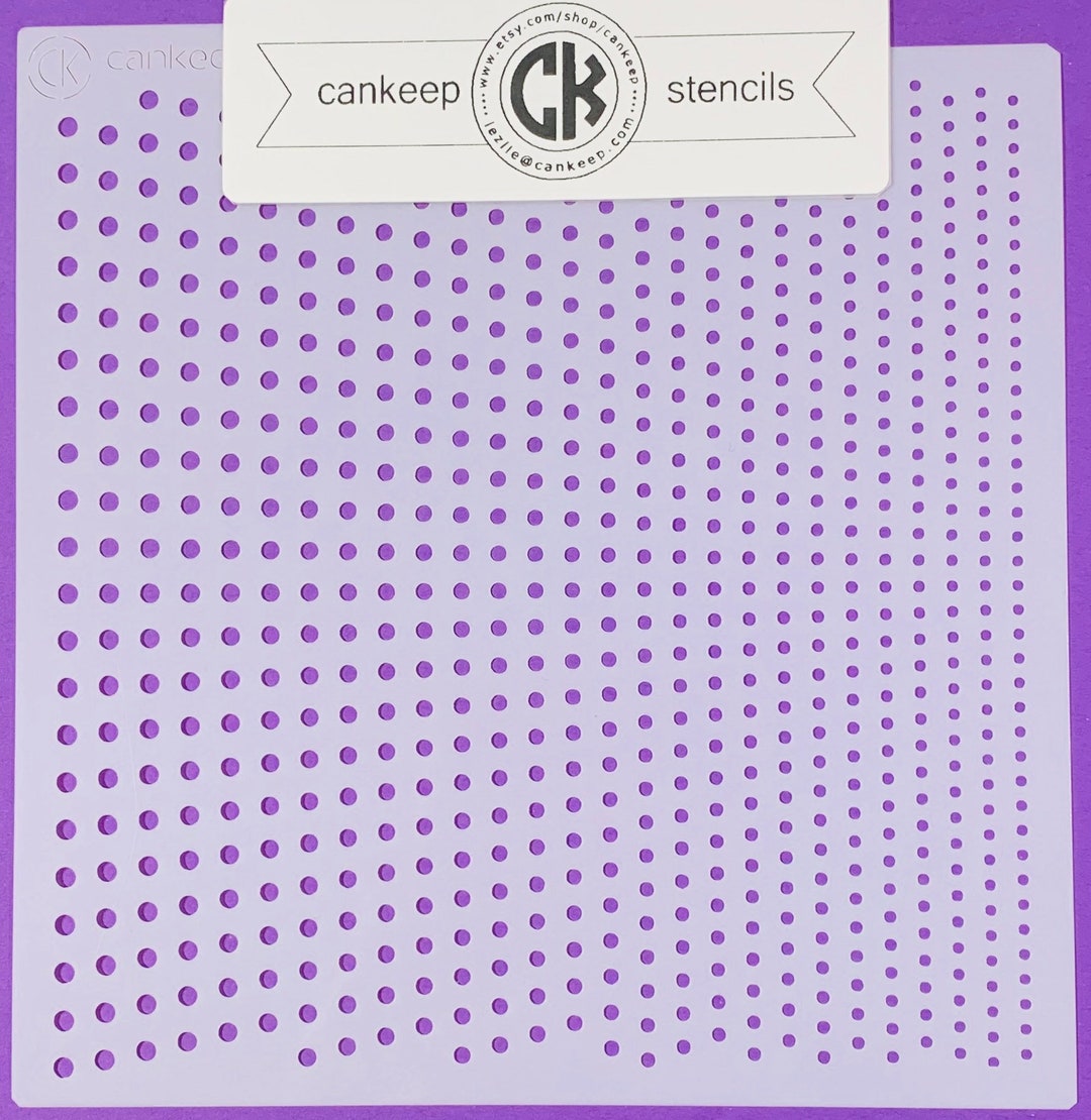 Graduated Dots/ Cookie or Craft Stencil - by Can Keep - Etsy