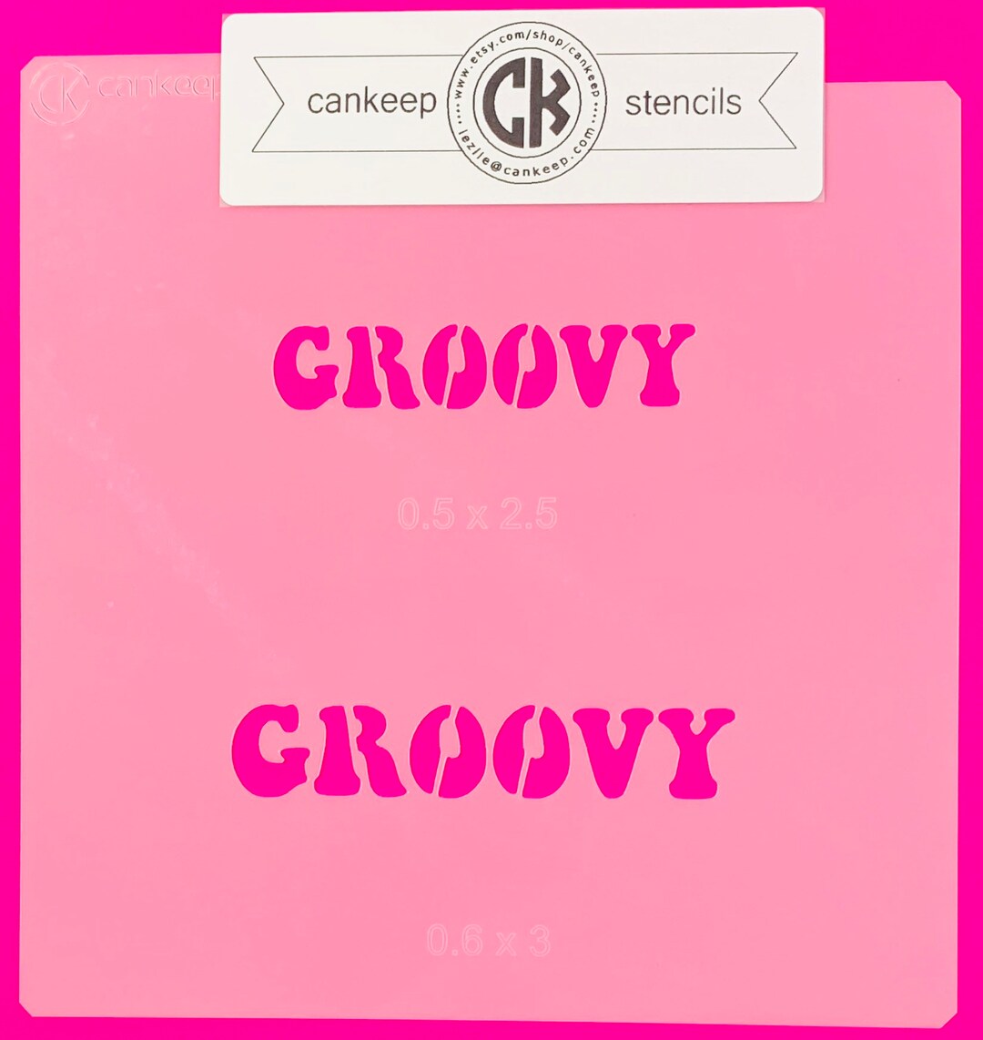 Groovy / Cookie or Craft Stencil - Etsy