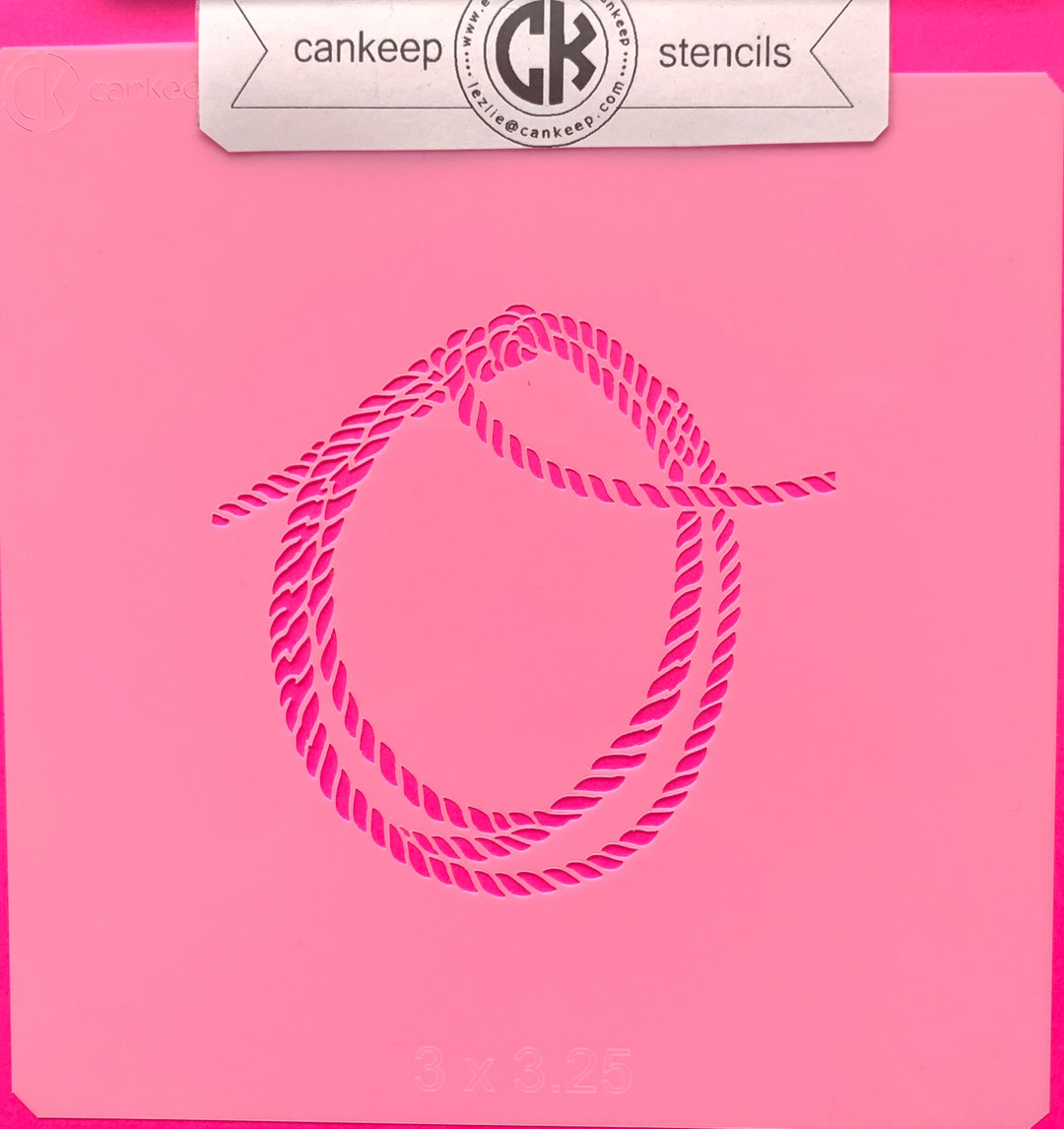 Lasso Rope/ Cookie or Craft Stencil - Etsy