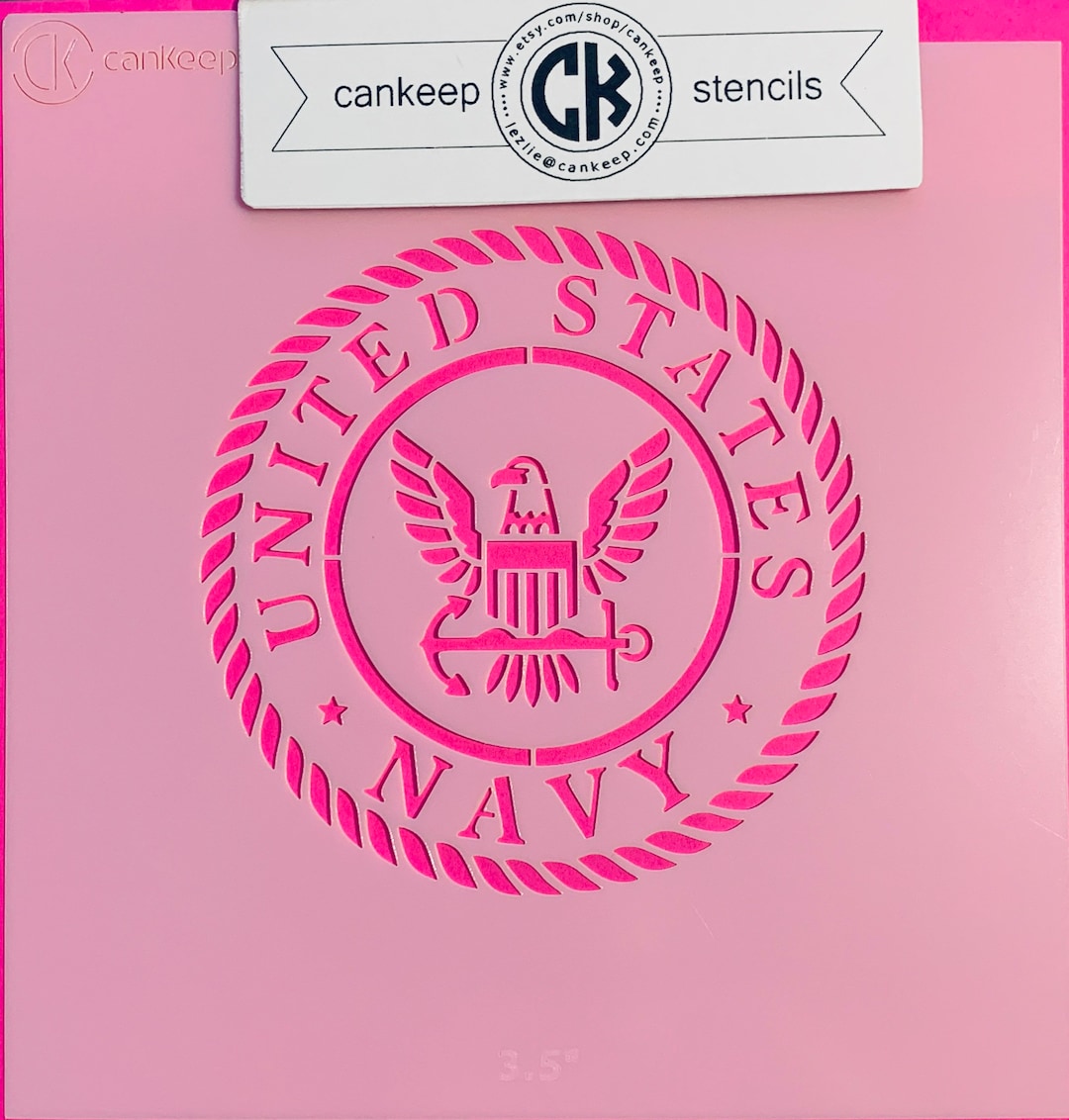 Military US Navy Logo/cookie or Craft Stencil - Etsy