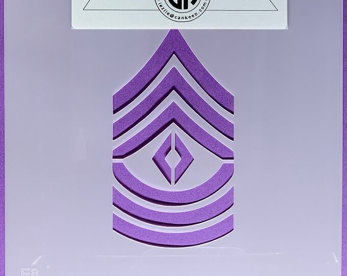 Military Army E-8 1st SGT Rank Logo/cookie or Craft Stencil - Etsy