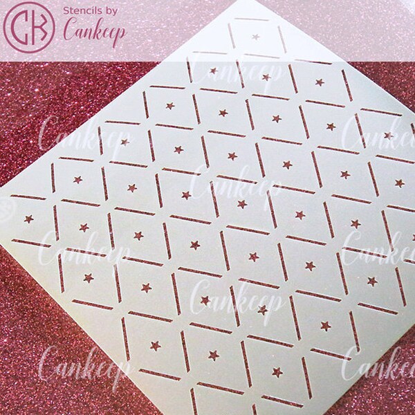 Diamond Cake Stencil - Etsy