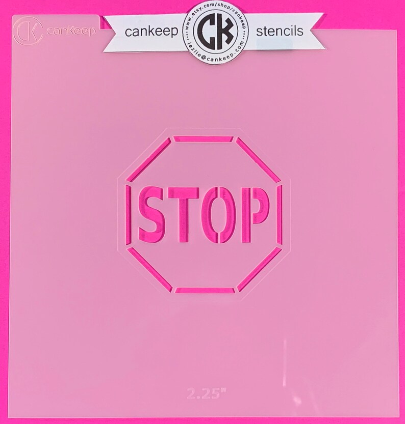 Stop Sign/ Cookie & Craft Stencil by Cankeep | Etsy