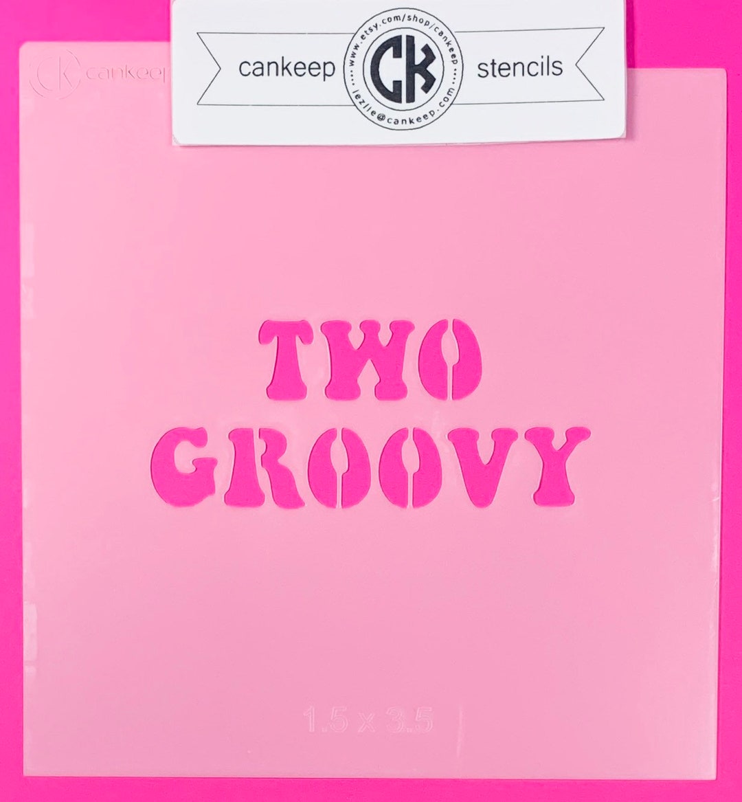 Groovy Font in Custom Message/ Cookie or Craft Stencil - Etsy