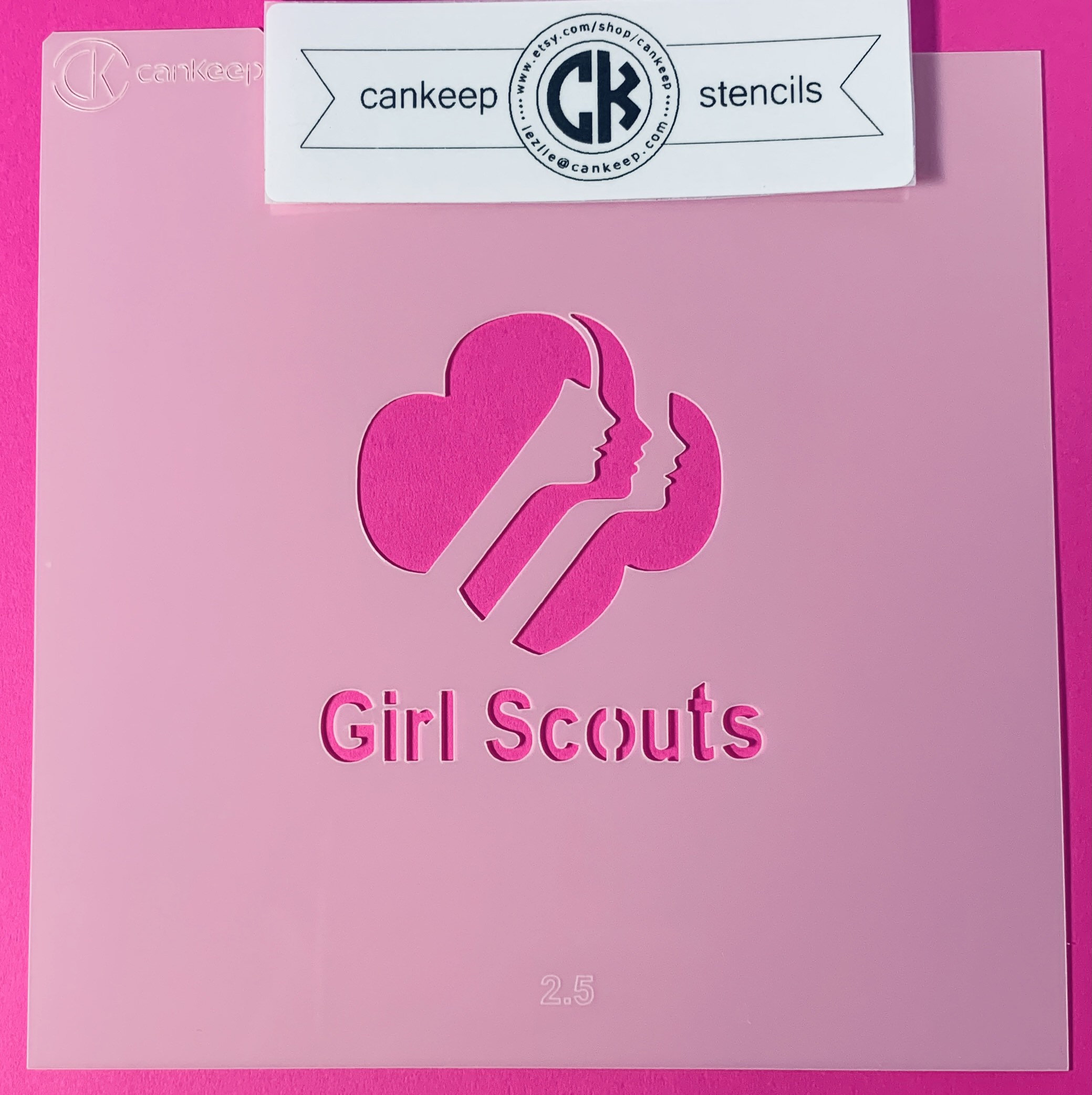 Pink Girl Scout Logo