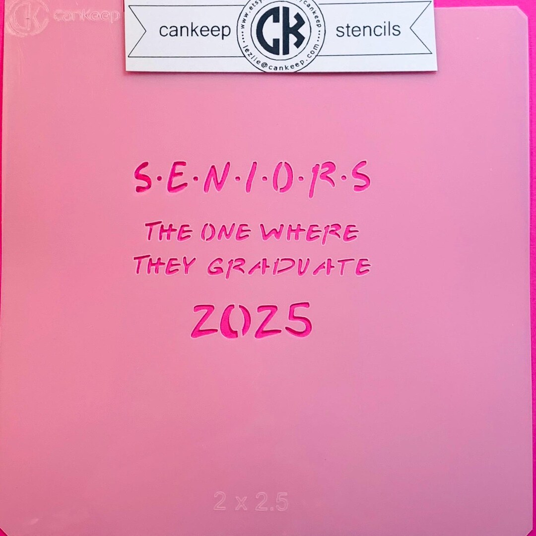 Graduation Seniors 2025 / Cookie or Craft Stencil - Etsy