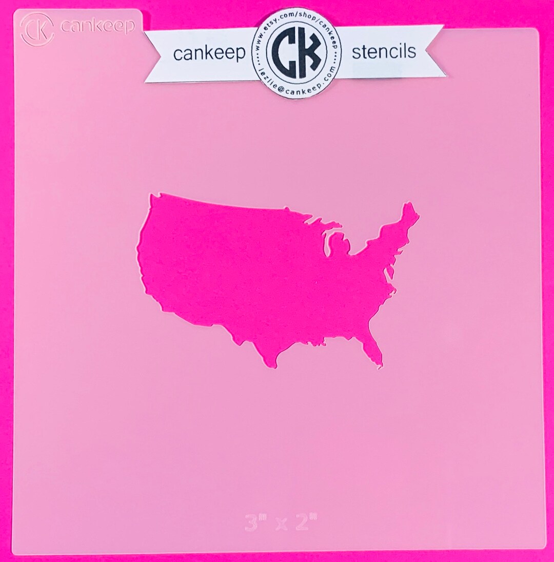 USA Map/ Cookie or Craft Stencil - Etsy