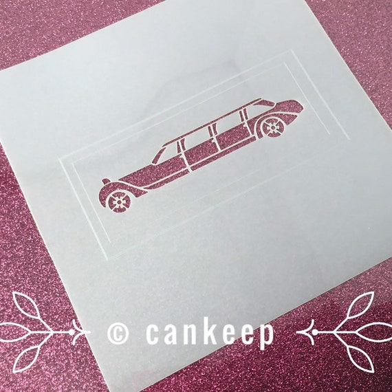 Limo Limousine / Cookie or Craft Stencil by cankeep | Etsy
