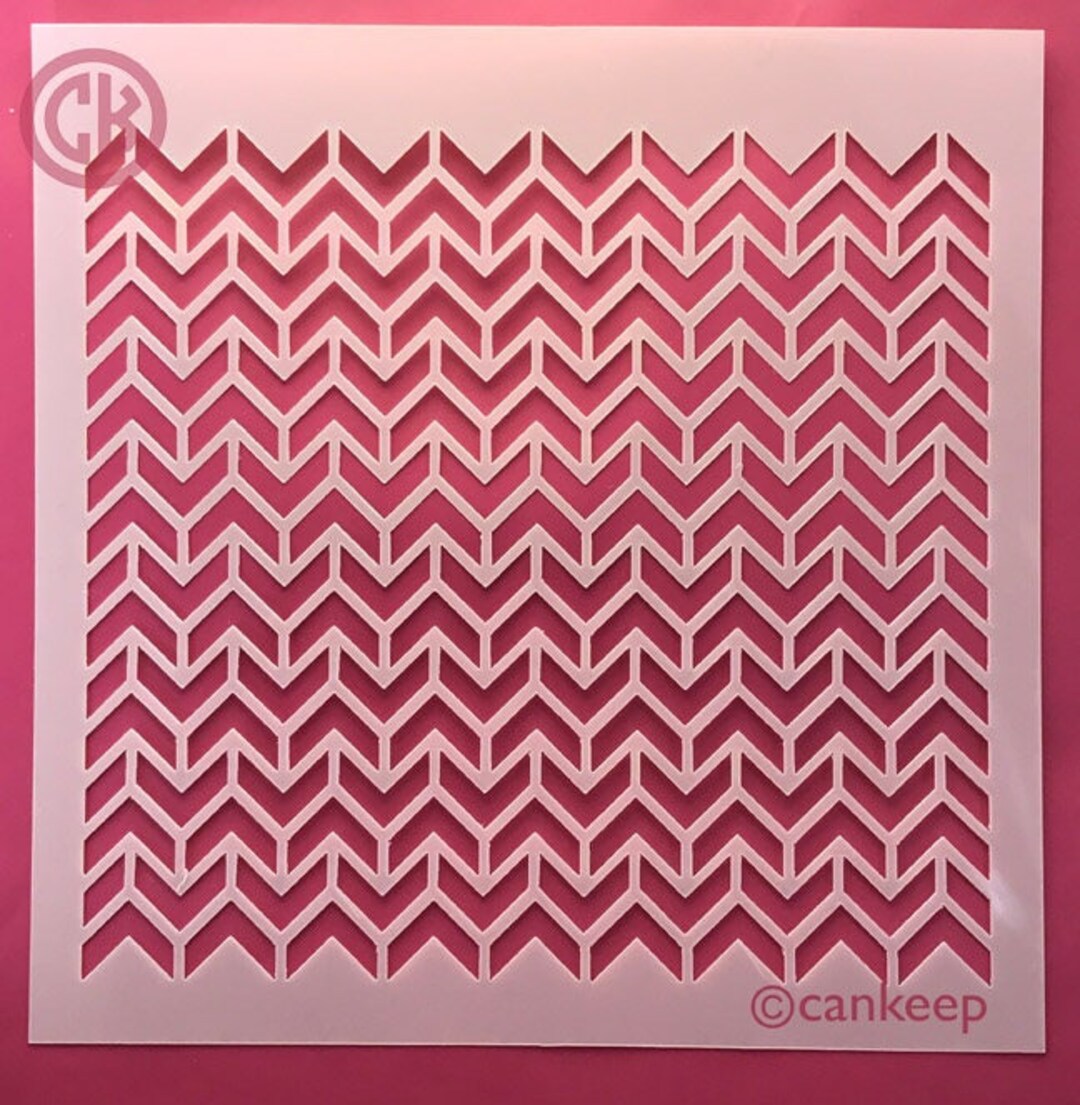 Split Chevron Background- Laser Cut Cookie / Craft Stencil - Etsy
