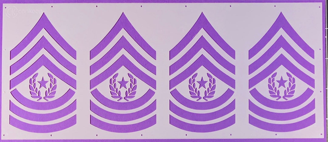 Military Rank Cake or Craft Stencil - Etsy