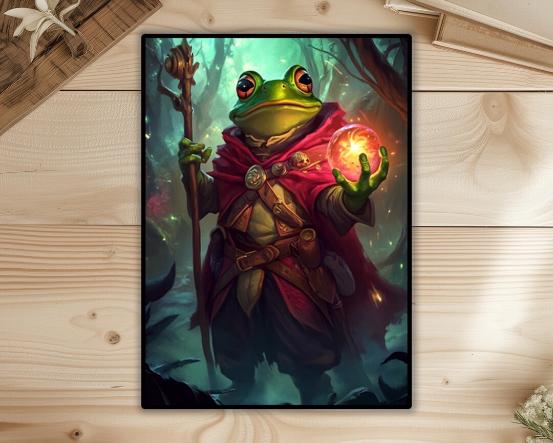 MTG Sleeves,frog Sorcerer , Ancient Goddess of Death,art Card Sleeve ...