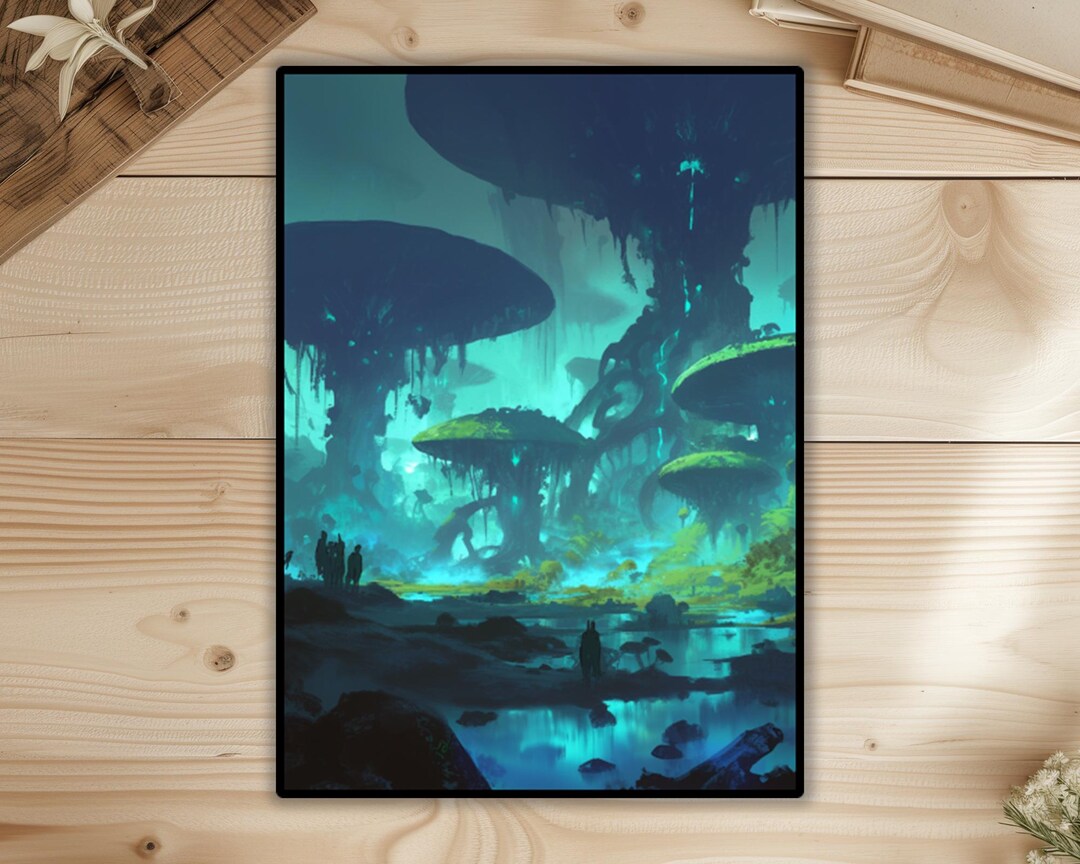 Mangas MTG, Alien Swamp, Manga de Carta de Arte, Protetores de Manga de Carta, Acessórios MTG ...