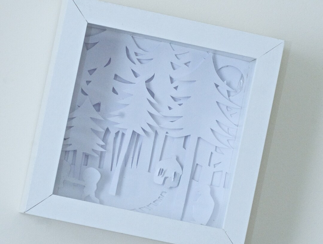 Hansel and Gretel Paper Cut Shadow Box: 3D Framed Artwork - Etsy