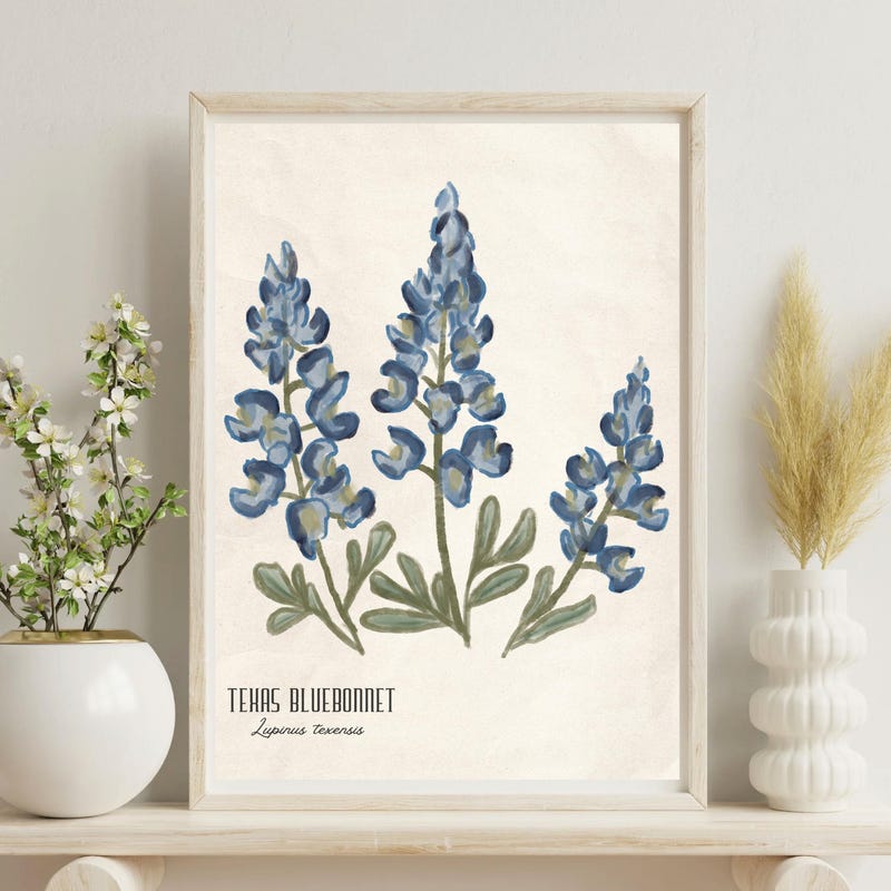 Bluebonnet Art - Etsy