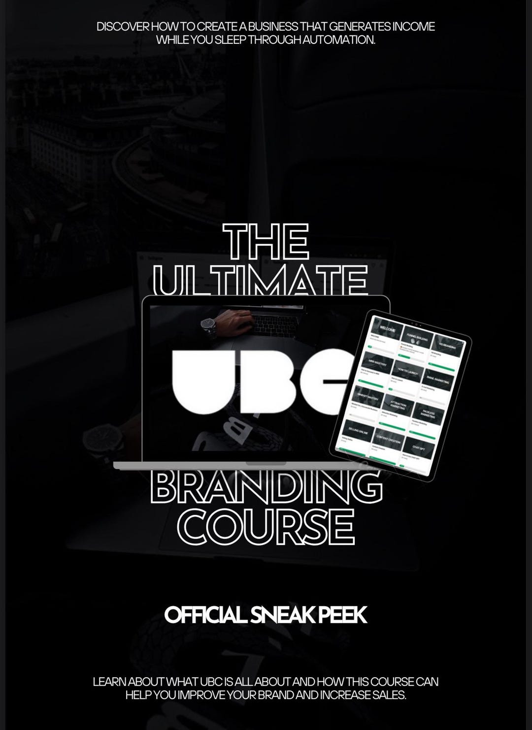 Ultimate Branding Course UBC Sneak Peek Lead Magnet PLR Freebie Canva ...