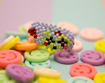 Beaded Frog Ring Seed Bead Ring - Etsy UK
