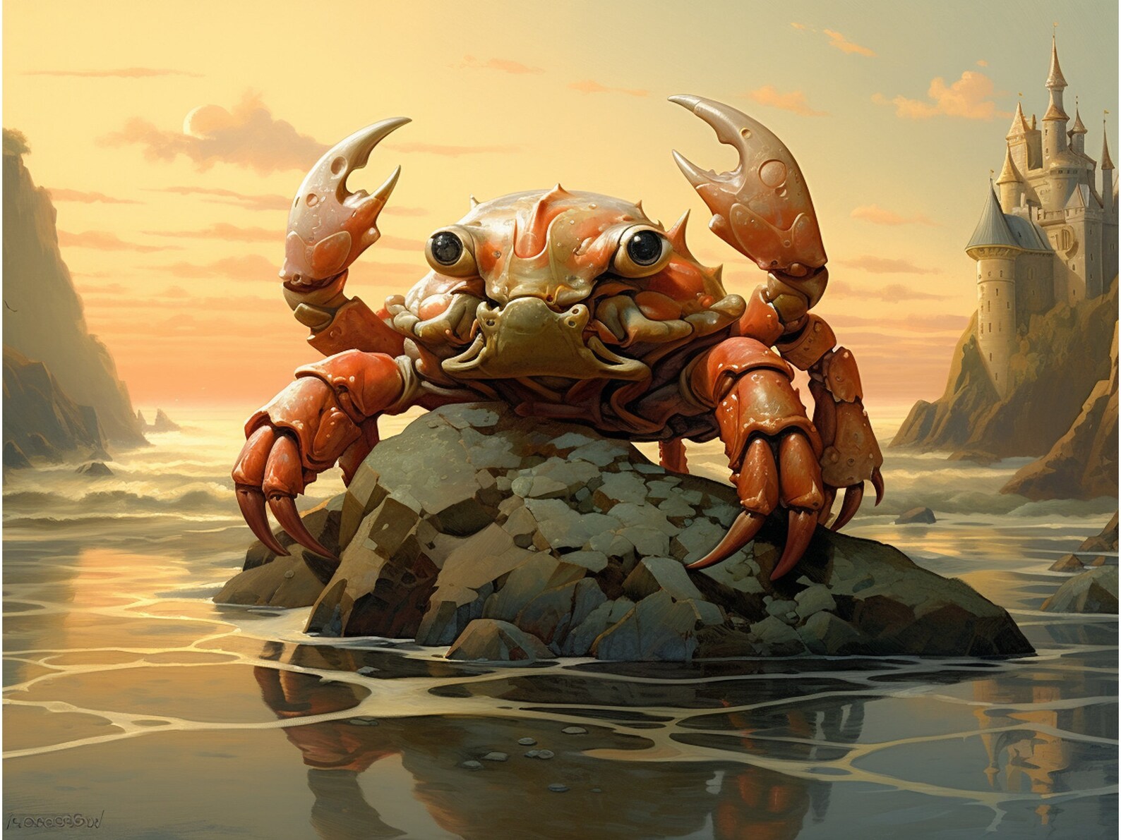 Giant Crab / Sci-fi Anime / Japanese Anime / in Battle - Etsy