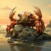Giant Crab / Sci-fi Anime / Japanese Anime / in Battle - Etsy