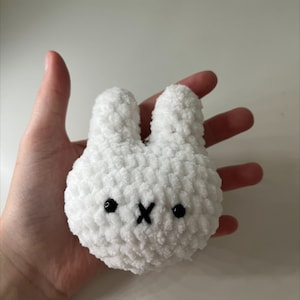 Amigurumi Crochet Miffy Bunny Inspired Keyring - Etsy UK