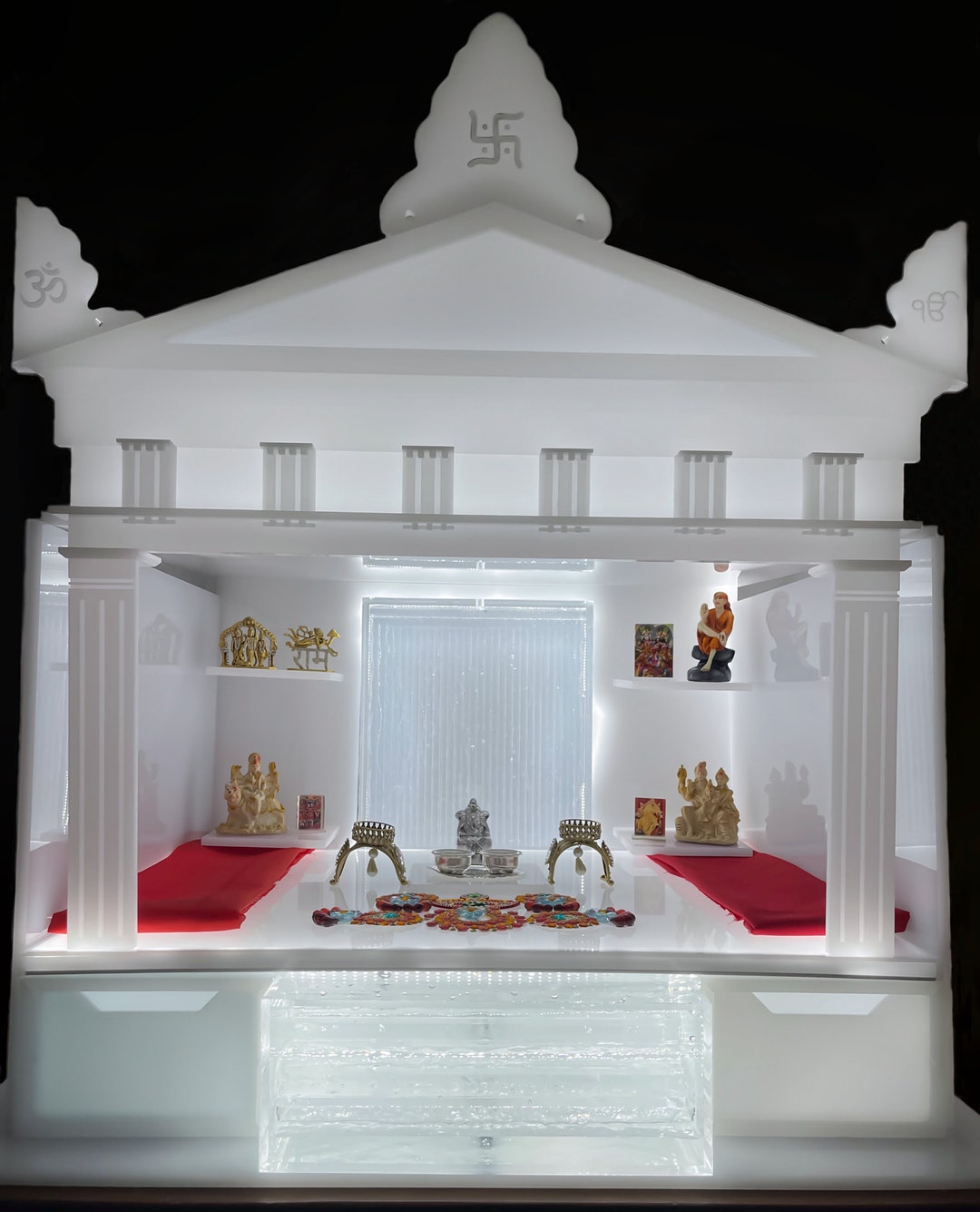 Classical Temple With Integrated Dual Waterfalls - Etsy