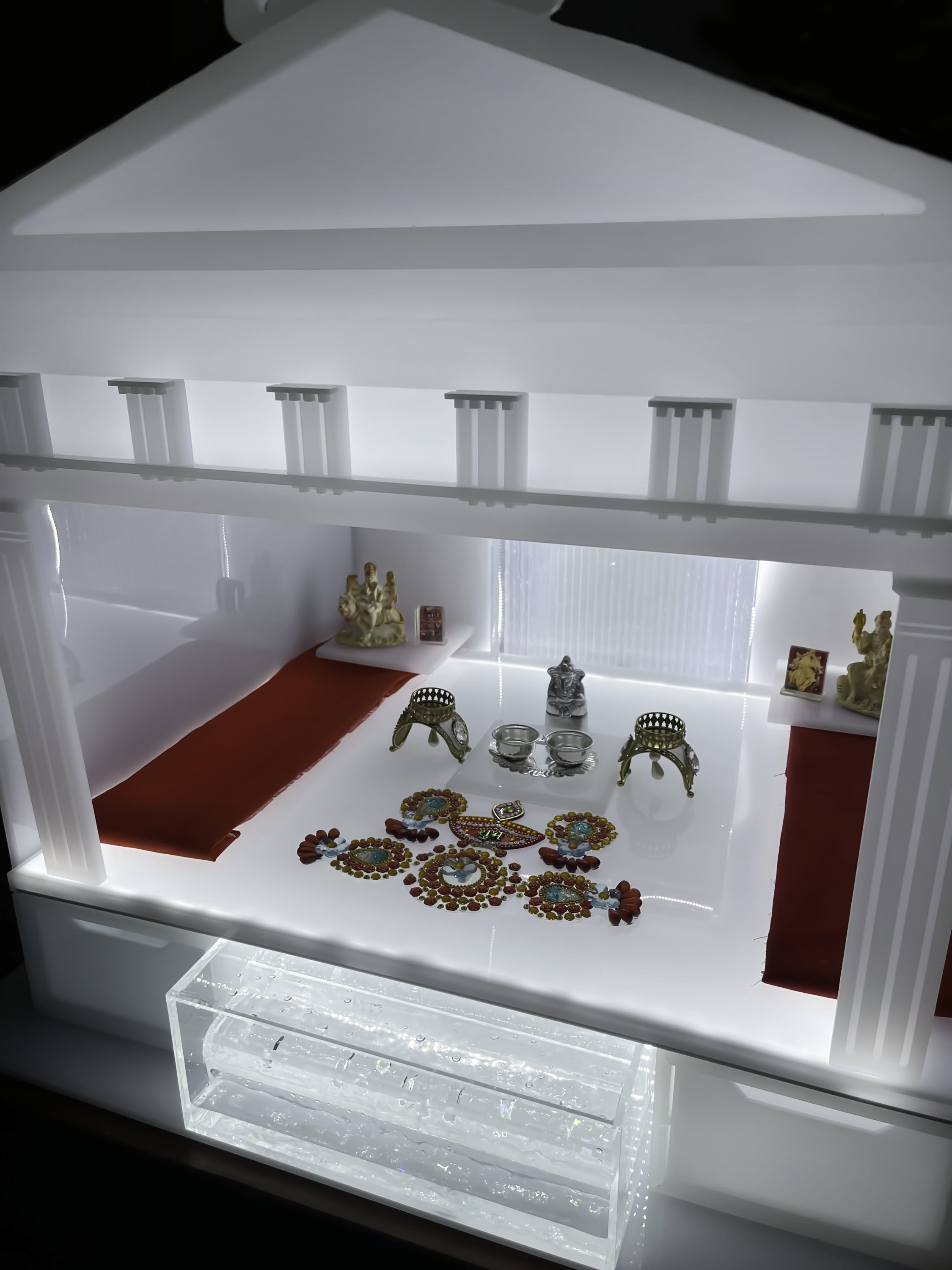 Classical Temple With Integrated Dual Waterfalls - Etsy