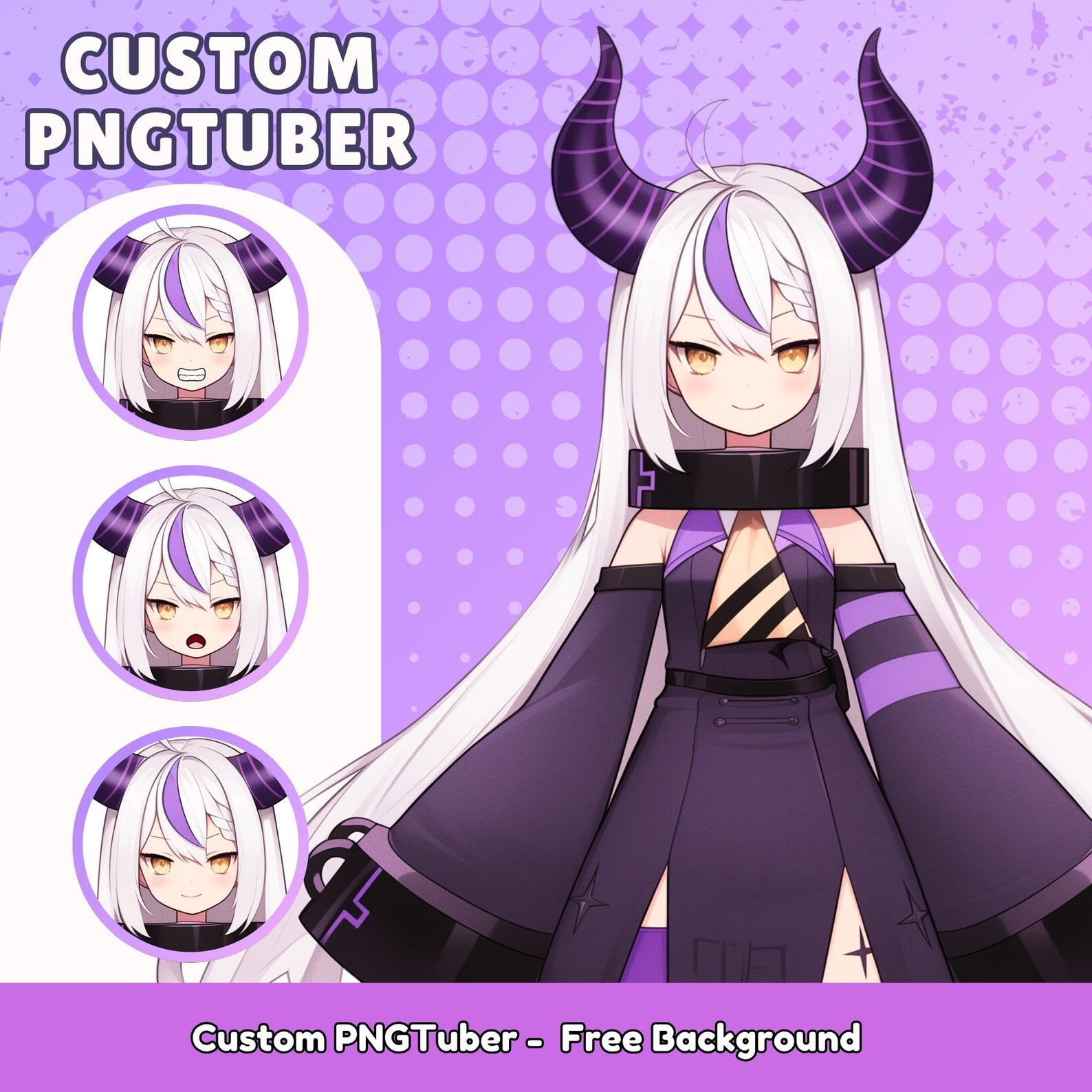 Pngtuber Custom, Live2d Model, Vtuber Model, Pngtuber Avatar,pngtuber ...