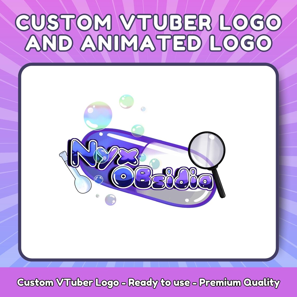 CUTE VTUBER LOGO Custom Vtuber Logo, Vtuber Logo Commission, Cute ...