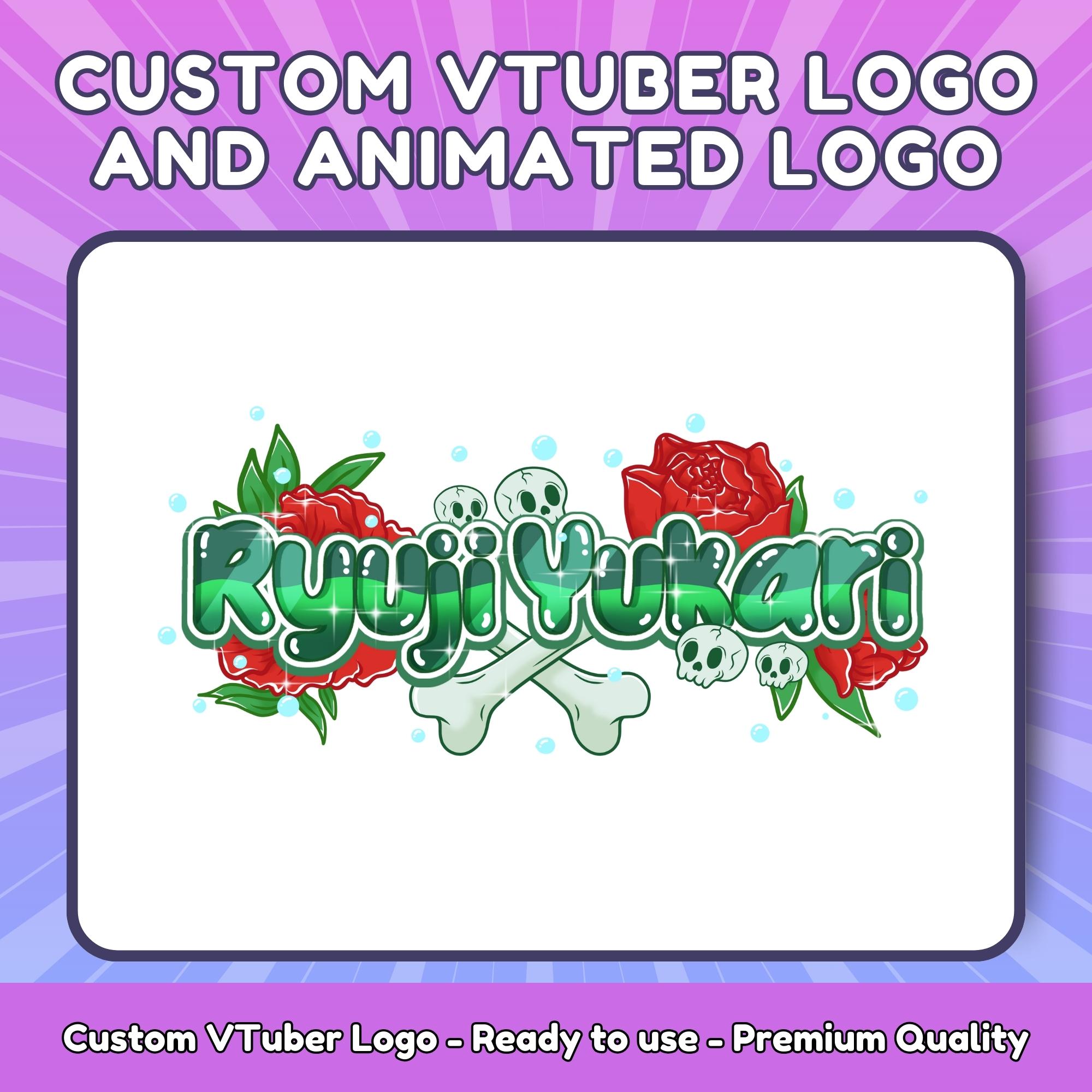CUTE VTUBER LOGO Custom Vtuber Logo, Vtuber Logo Commission, Cute ...