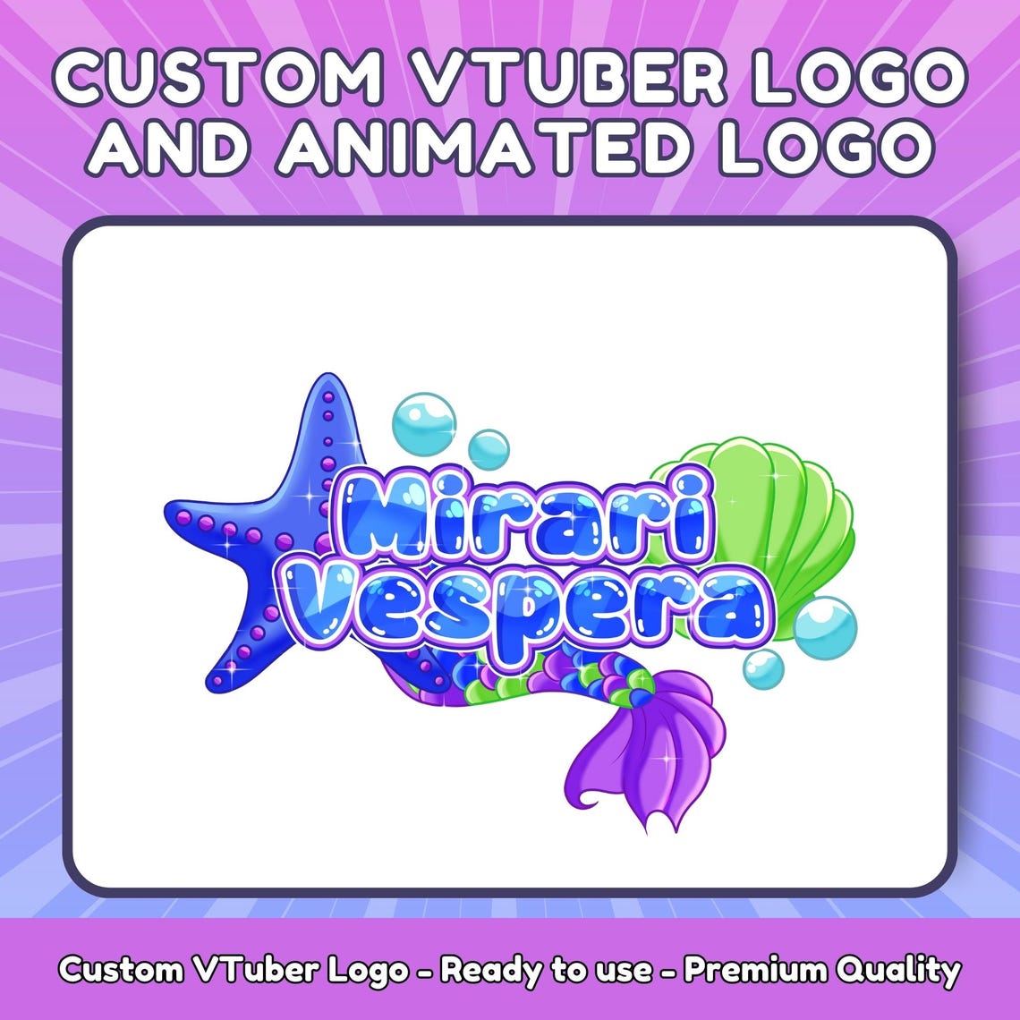 CUTE VTUBER LOGO Custom Vtuber Logo, Vtuber Logo Commission, Cute ...