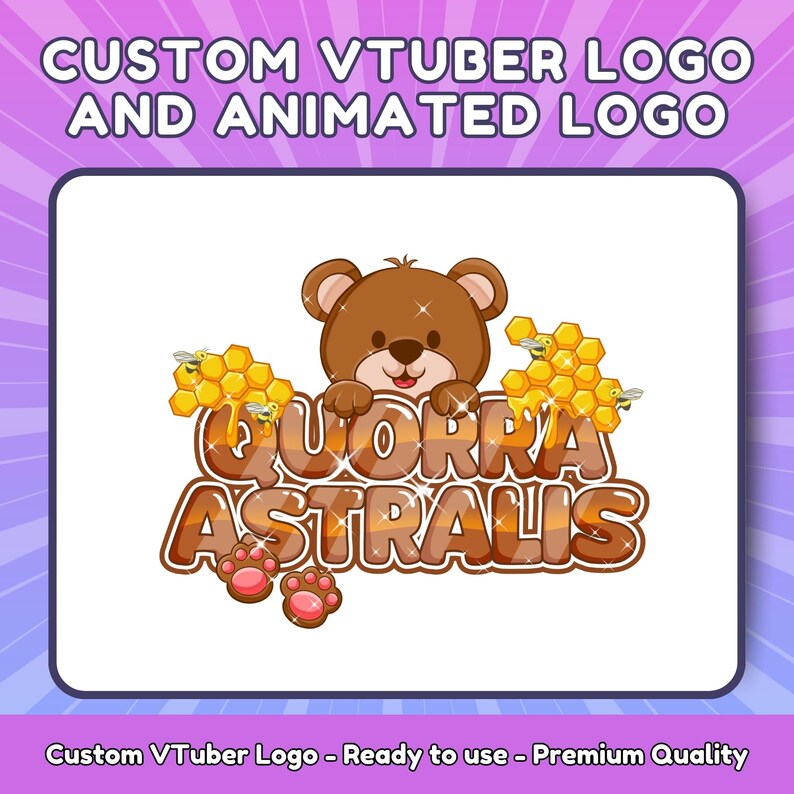 CUTE VTUBER LOGO Custom Vtuber Logo, Vtuber Logo Commission, Cute ...