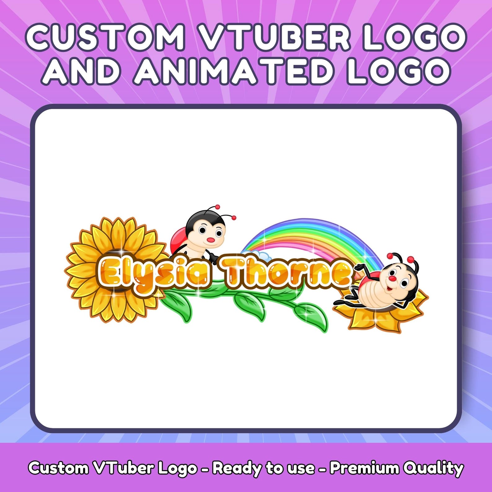 CUTE VTUBER LOGO Custom Vtuber Logo, Vtuber Logo Commission, Cute ...