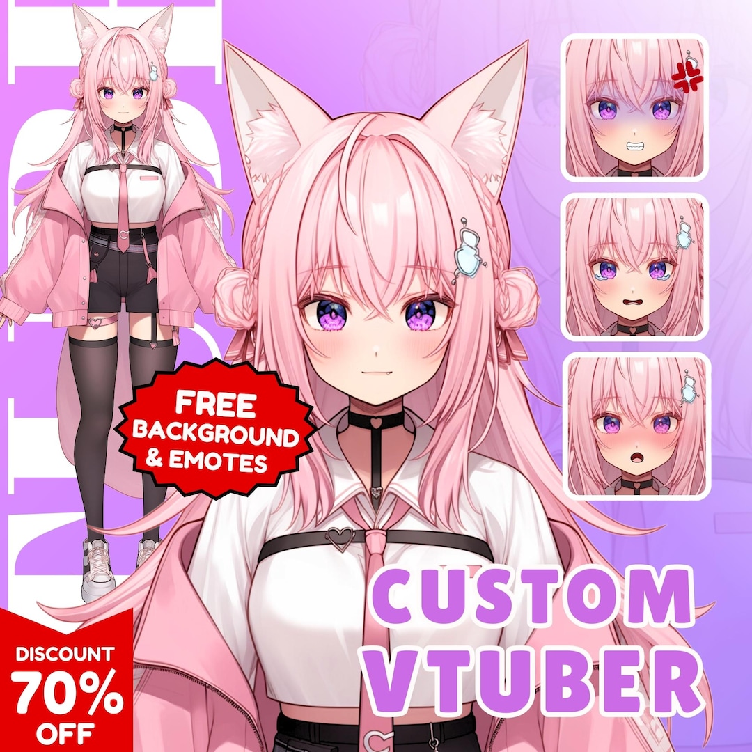 CUSTOM LIVE2D VTUBER MODEL Custom Vtuber Model, Live2d Model, Vtuber ...