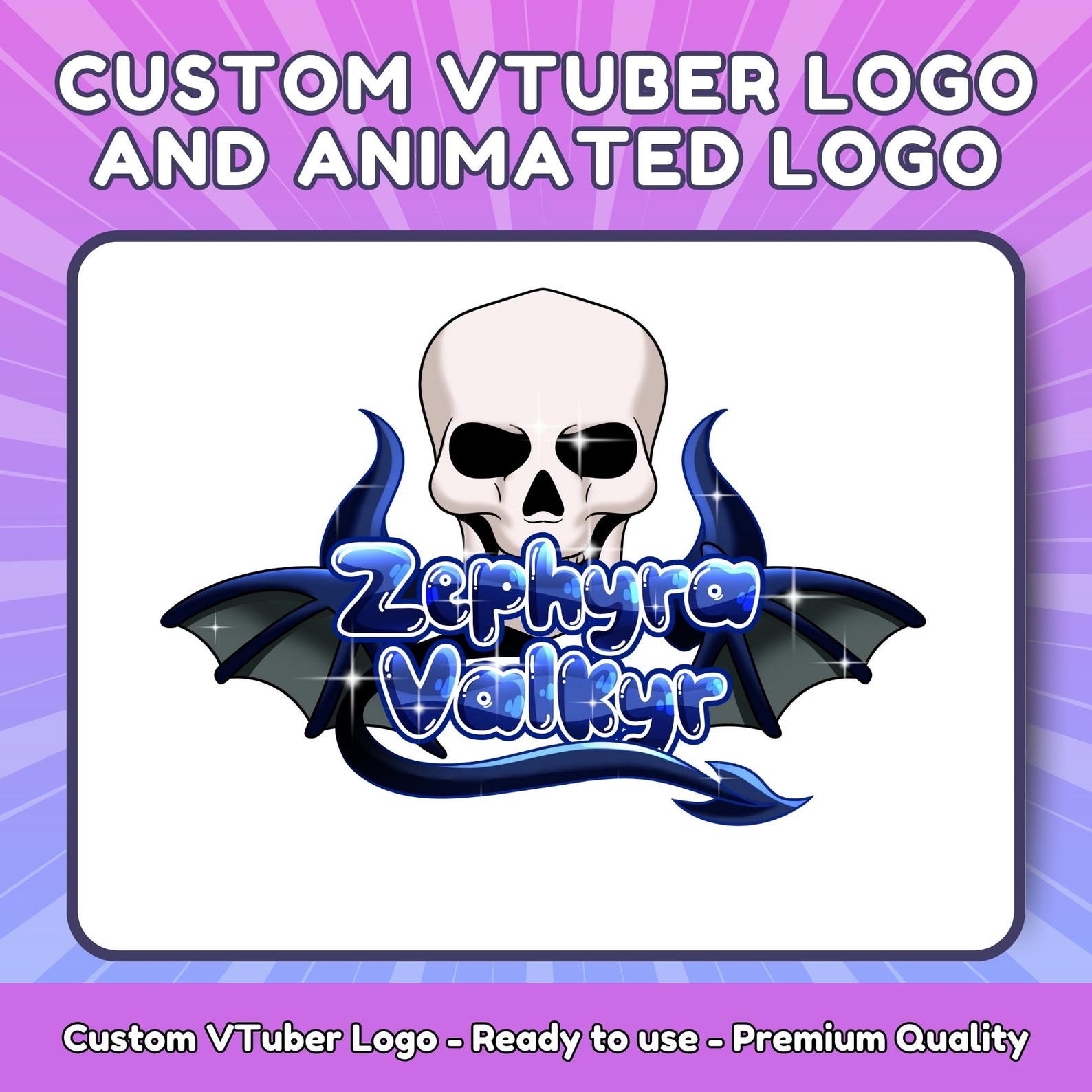 CUSTOM VTUBER LOGO Custom Cute Vtuber Logo, Vtuber Logo Commission ...