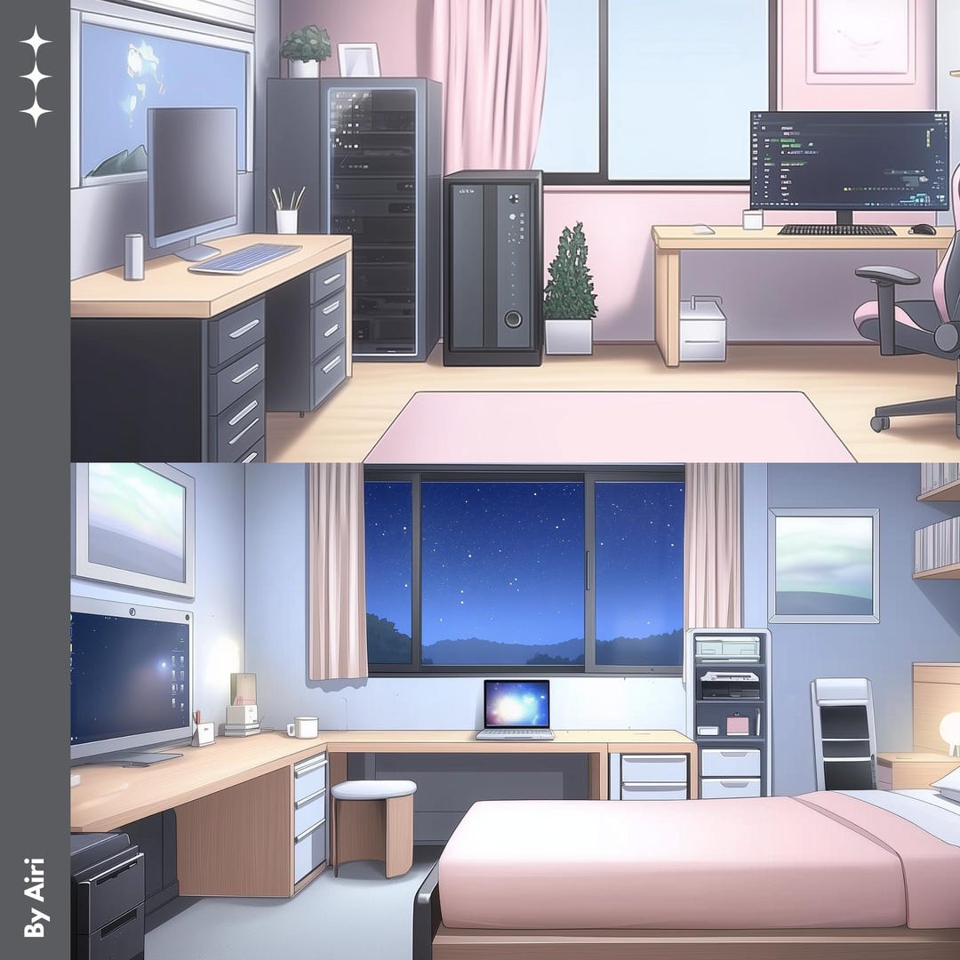 Custom Vtuber Background | Anime Style Stream Room Scene for Twitch ...