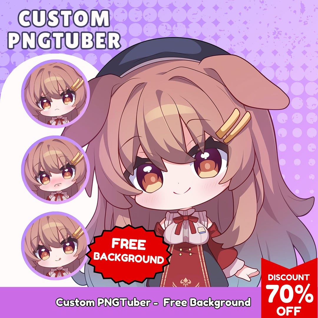 CHIBI PNGTUBER Chibi Pngtuber Model, Pngtuber Character Design, Cute ...