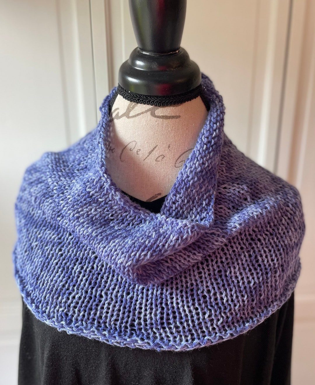 Cowl Blue Cowl Shrug Periwinkle Wool - Etsy
