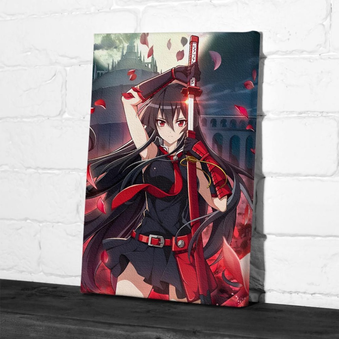 Akame Ga Kill Anime Canvas Print Wall Art, Living for Living Room ...
