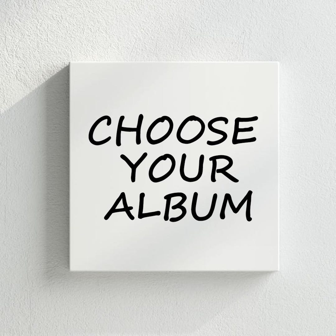 Custom Album Cover Print – Unframed Canvas Poster or Gallery Wrapped ...