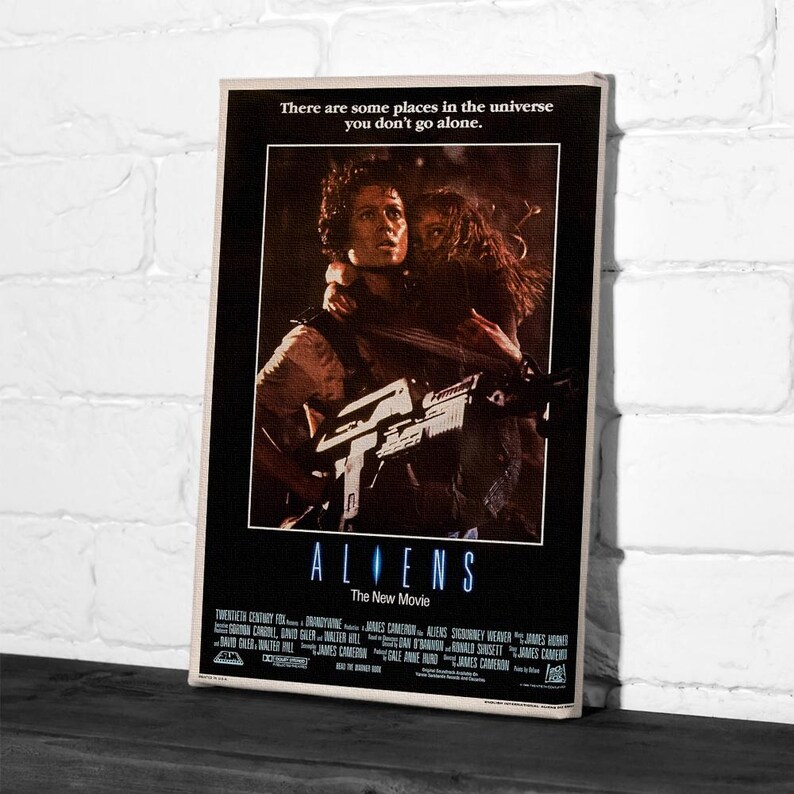 Vintage Alien Classic Movie Poster Canvas Print Wall Art, Living for ...