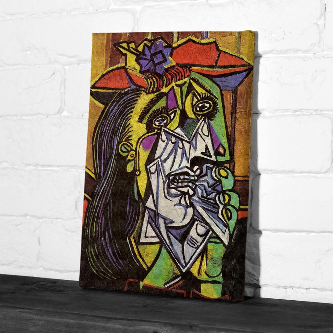 Pablo Picasso the Weeping Woman Oil Painting Art Poster Canvas Print ...