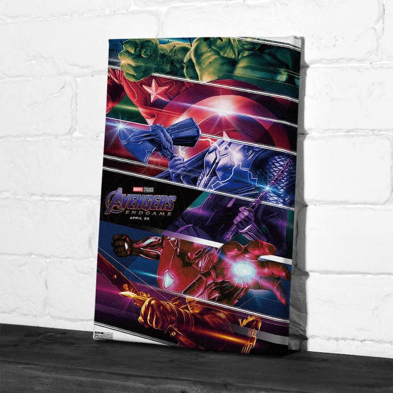 Avengers Endgame Movie Poster Canvas Print Wall Art, Living for Living ...