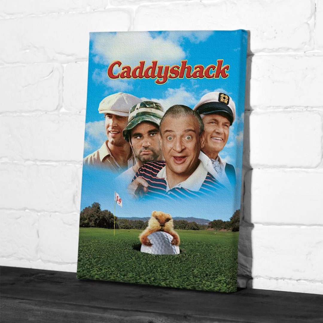 Caddyshack Classic Vintage Movie Poster Canvas Print Wall Art, Living ...