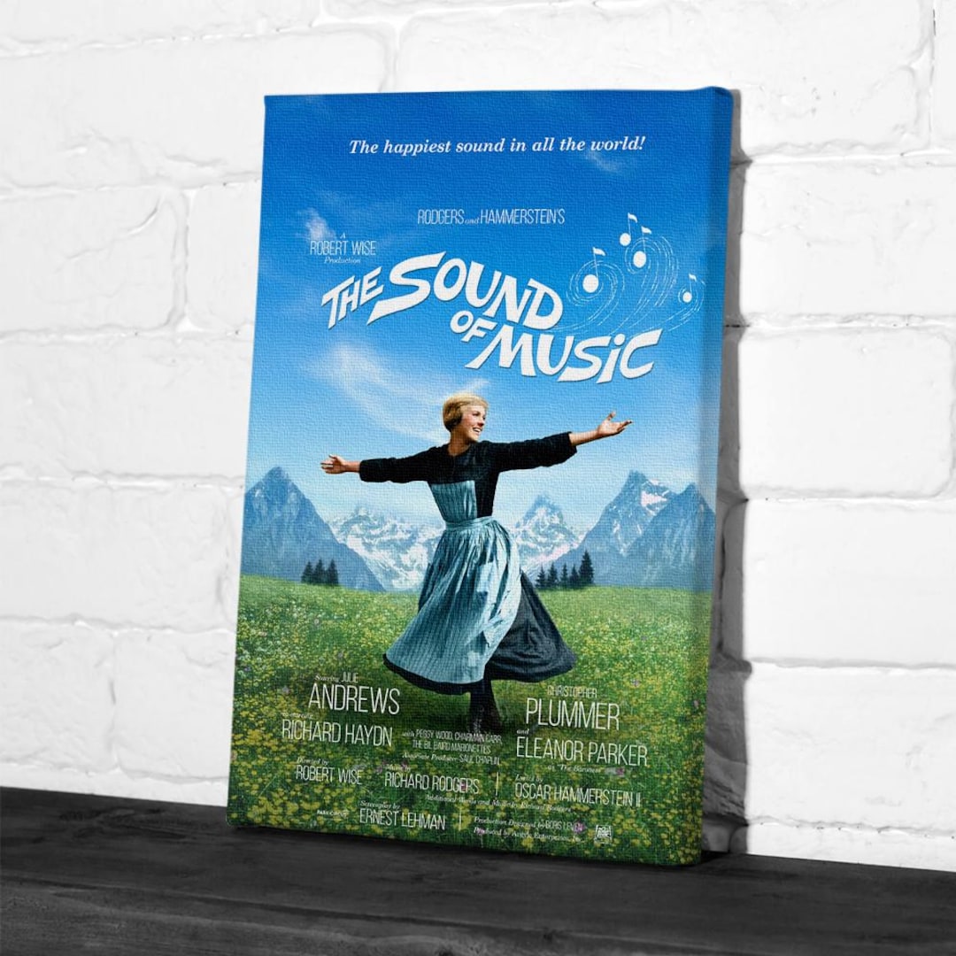 The Sound of Music Movie Poster Canvas Print Wall Art, Living for ...